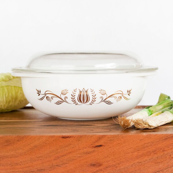 Pyrex Golden Tulip - Etsy
