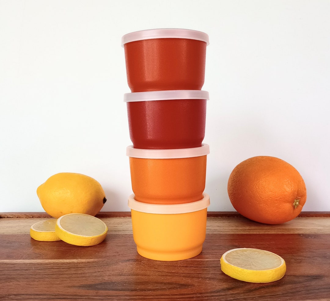 Tupperware Snack Cups Travel Size Storage Containers With Lids, Sauce ...