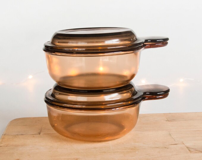 Corning Grab It Bowls With Lids Vision Amber Personal - Etsy