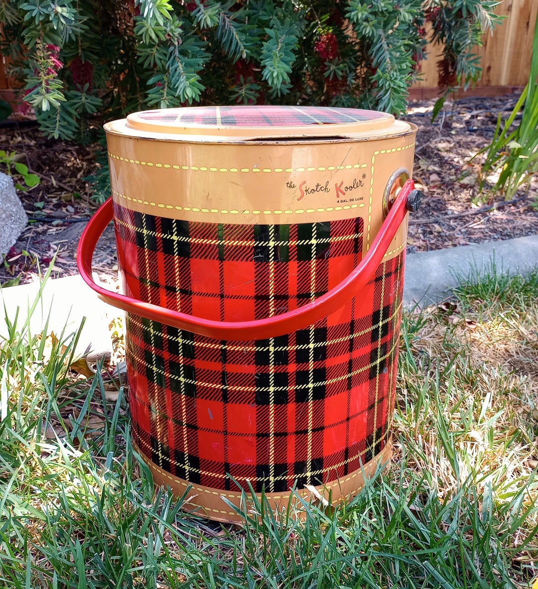 Skotch Kooler Ice Chest Cooler Picnic Basket, Vintage Camping Tailgate ...