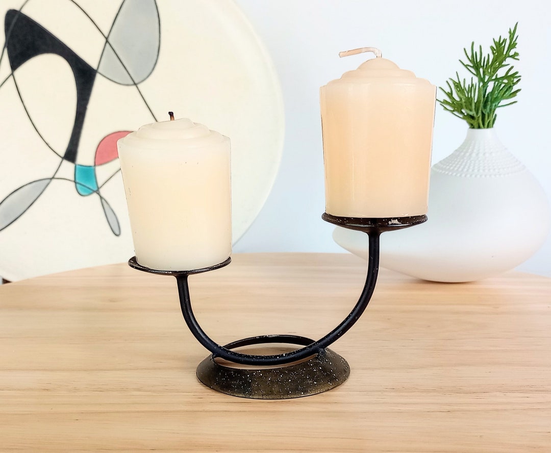 Atomic Candle Holder, MINI Mid Century Scandinavian Votive, Austria - Etsy