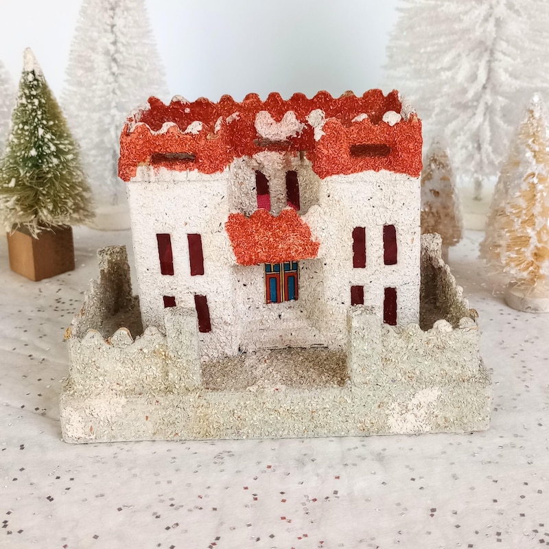 Large Putz Christmas House - Etsy