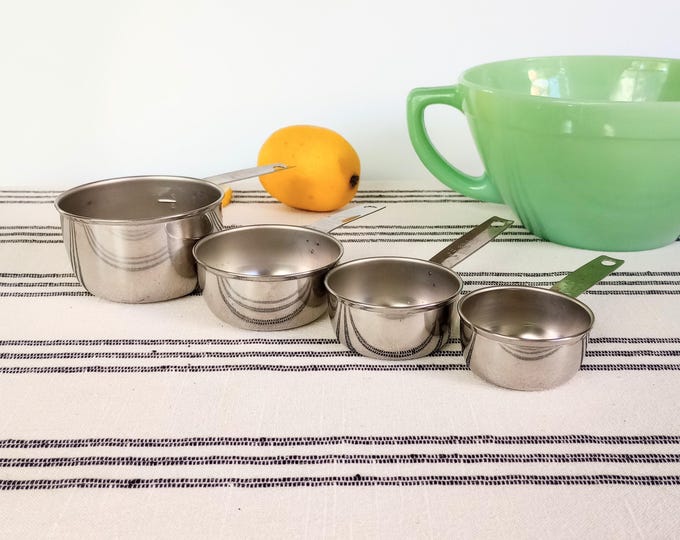 Foley Measuring Cups, Stainless Steel Nesting Set of 4 Baking Supply - Etsy