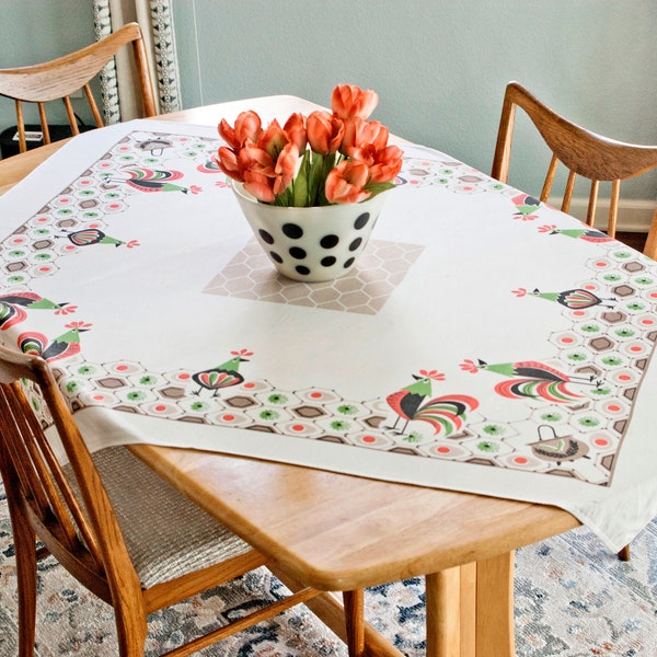Rooster Tablecloth - Etsy