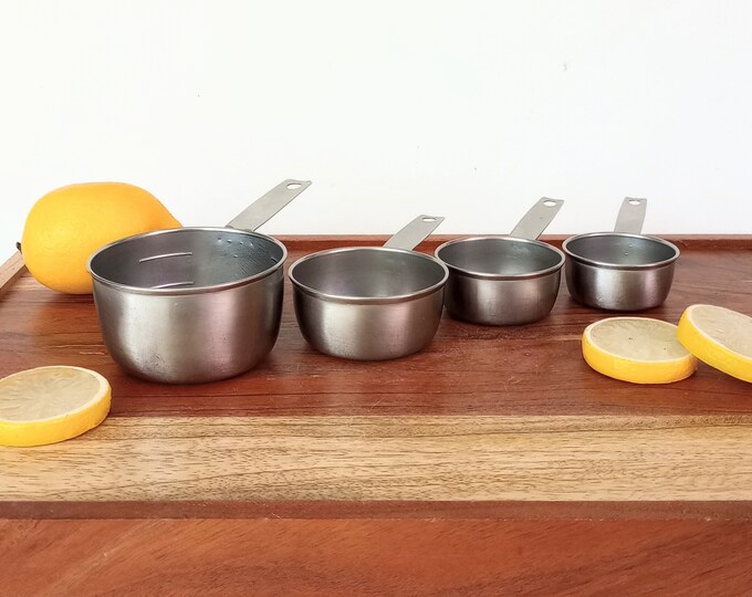 Foley Measuring Cups, Stainless Steel Nesting Set of 4 Baking Supply - Etsy
