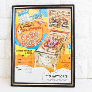 Pinball Machine Arcade Flyer, Man Cave Ad Vintage Advertisement, Joker ...