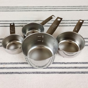 Foley Measuring Cups, Stainless Steel Nesting Set of 4 Baking Supply - Etsy