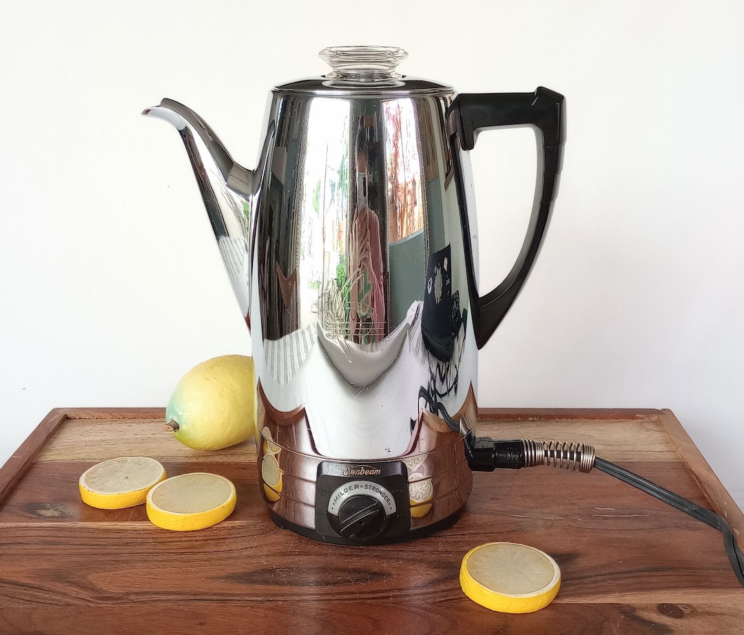 Sunbeam Percolator Electric Coffee Pot, 10 Cup Model 10 AP, Working ...