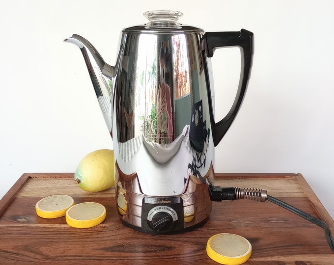 Sunbeam Percolator Electric Coffee Pot, 10 Cup Model 10 AP, Working ...