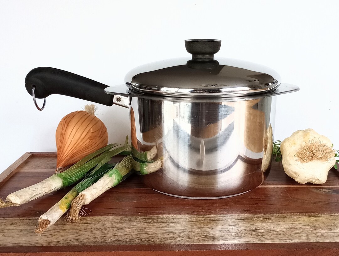 Revere Ware Pot, 3 Quart Disc Bottom Saucepan Triply USA - Etsy