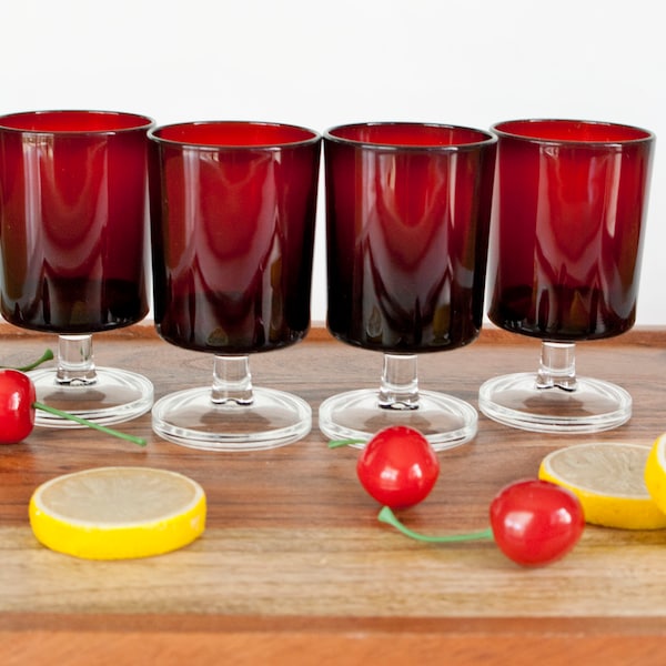 Ruby Red Glassware - Etsy