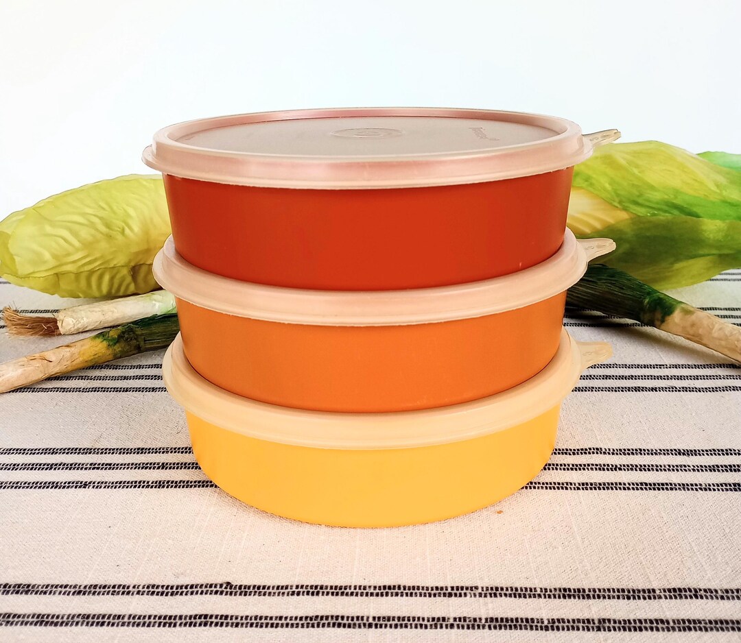 Tupperware Harvest Containers, Wonder Bowls, Round Cereal, 1405 - Etsy
