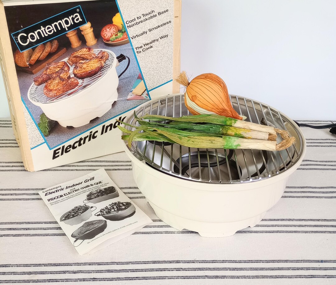 Contempra Indoor Grill, Electric Mini Barbeque Hibachi With Box NEW - Etsy