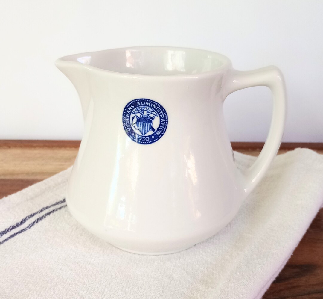 Military Mess Hall Restaurant Ware Gravy Jug Milk Pitcher Creamer ...