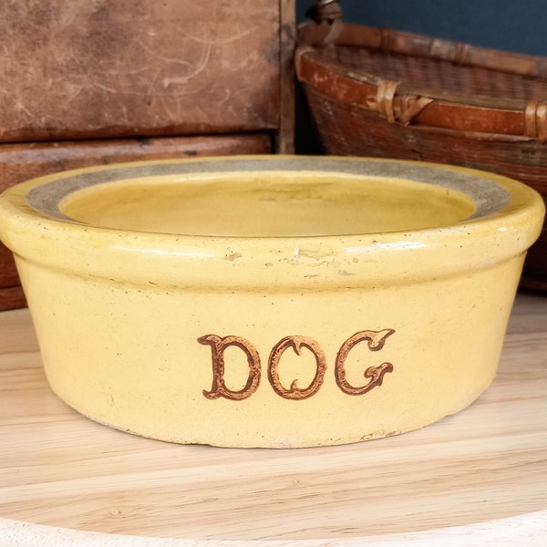 Rustic Dog Bowl - Etsy
