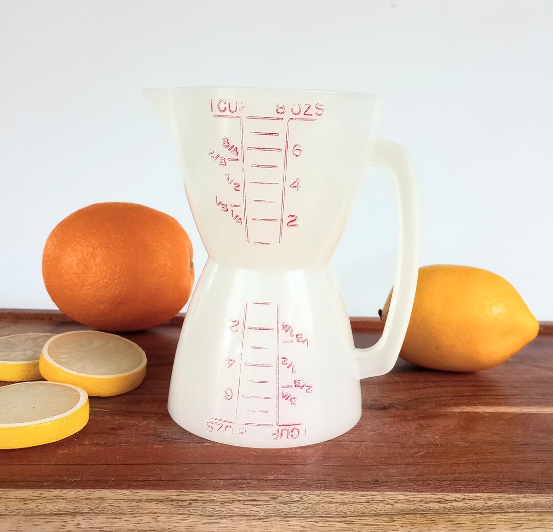 Tupperware Measuring Cup Wet Dry Double Sided Measurements, 8 Oz - Etsy