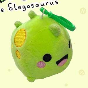 Kawaii Steggy Stegosaurus Plush: Squishy Keychain Toy - Etsy