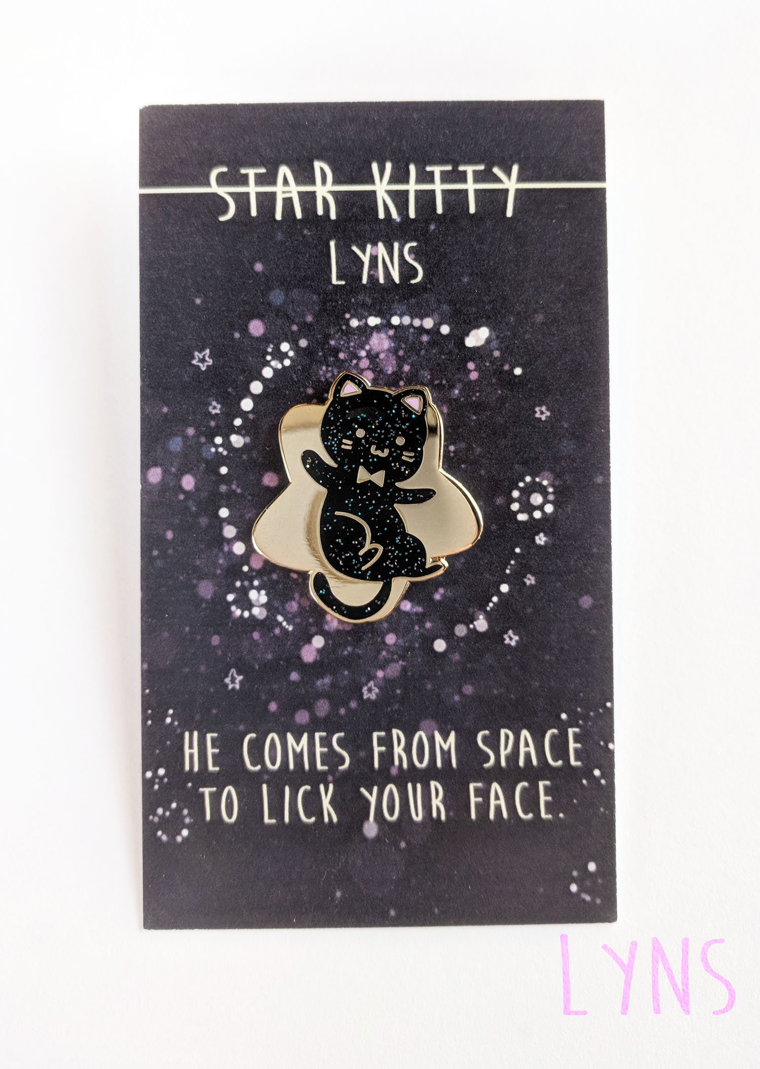 Constellation Galaxy Star Kitty Cute Space Cat Kitten Enamel | Etsy