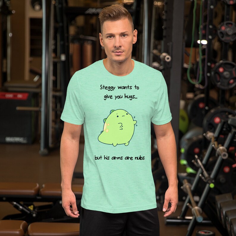 Funny Stegosaurus T-shirt • 'steggy Wants Hugs' Graphic Tee - Etsy
