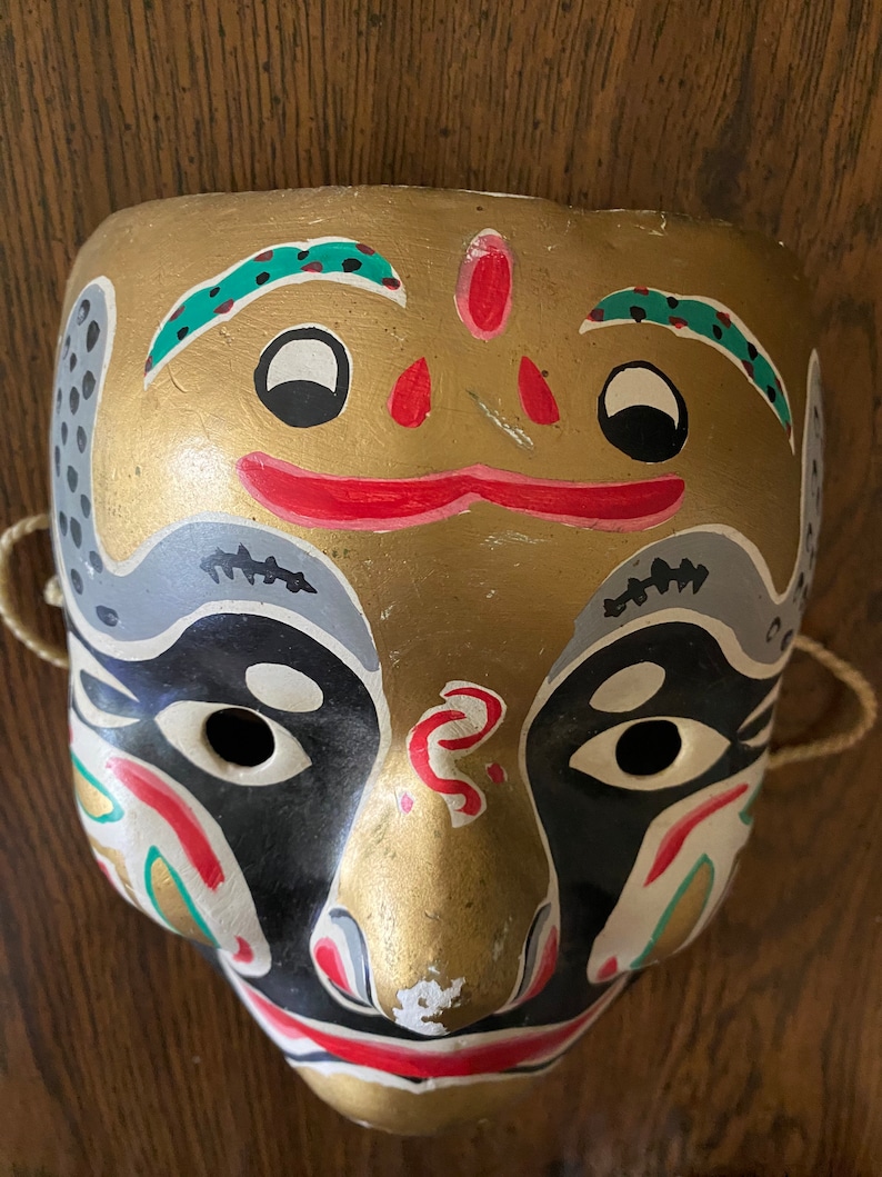 Vintage Chinese Opera Peking Mask - Etsy
