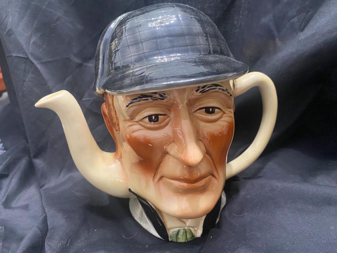 Tony Wood Sherlock Holmes Teapot From Staffordshire England - Etsy