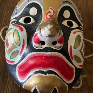 Vintage Chinese Opera Peking Mask - Etsy