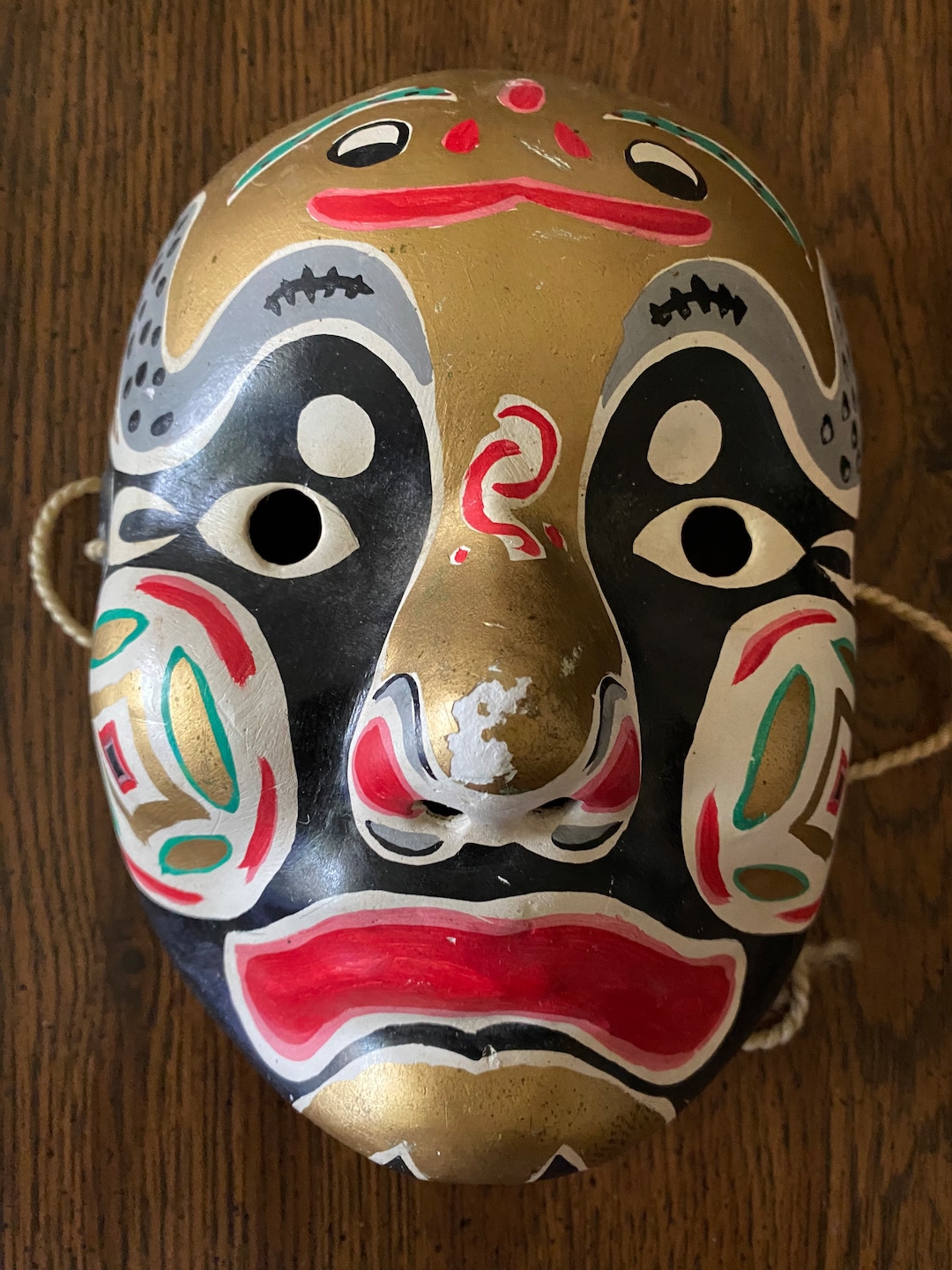 Vintage Chinese Opera Peking Mask - Etsy