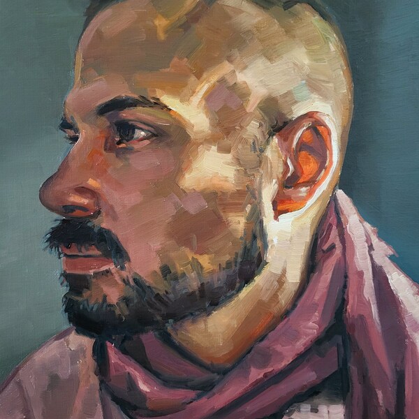 Male Painting - Etsy