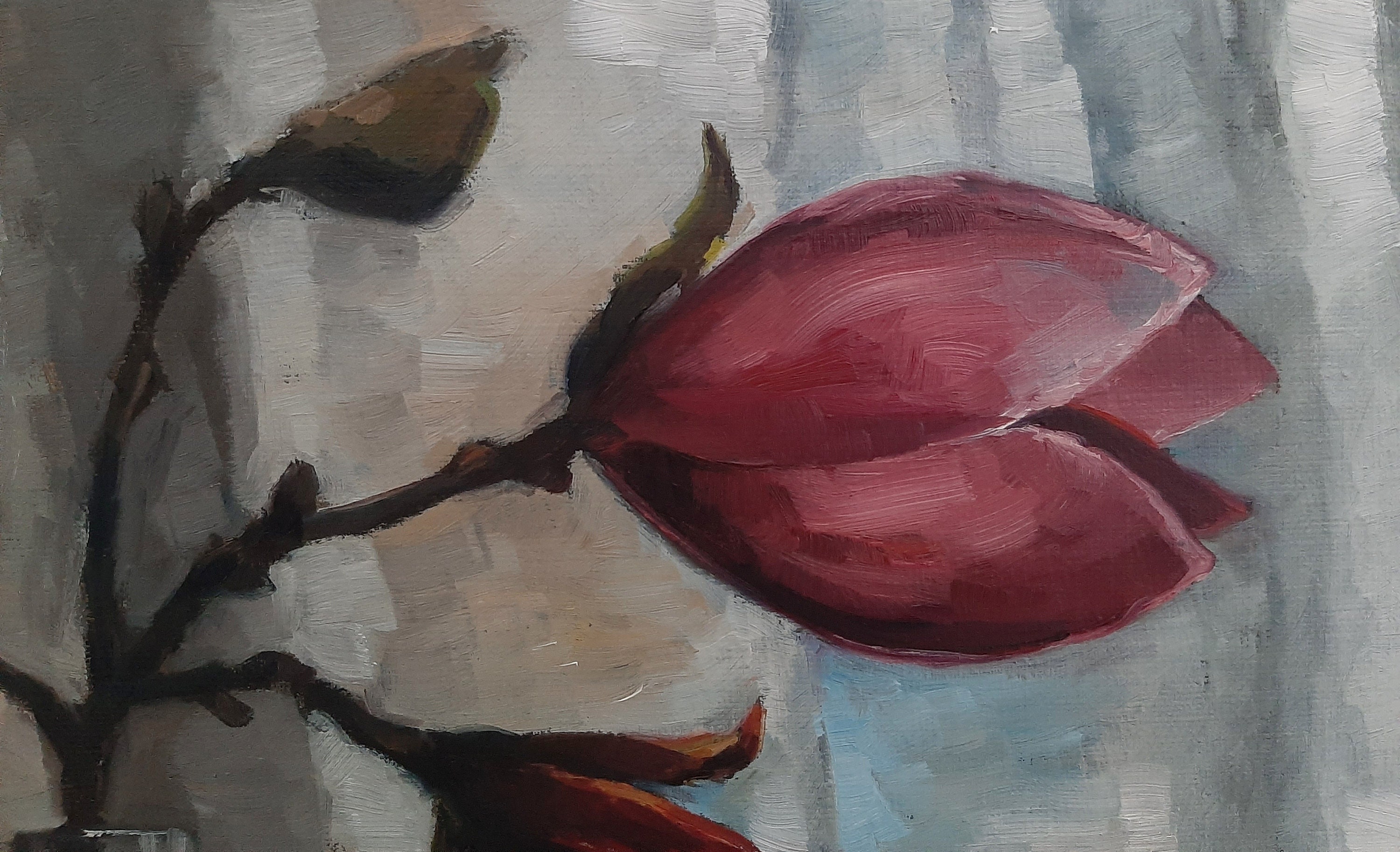 Magnolia Painting Original Art Branch Magnolia Art Magnolia Artwork ...