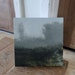 Gray Morning Mist, Original Landscape Oil Painting Small Impressionist ...