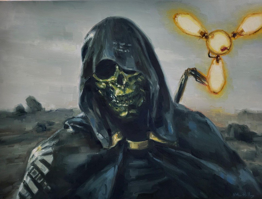 Higgs Monaghan, Original Portrait Oil Painting Inspired by Death ...