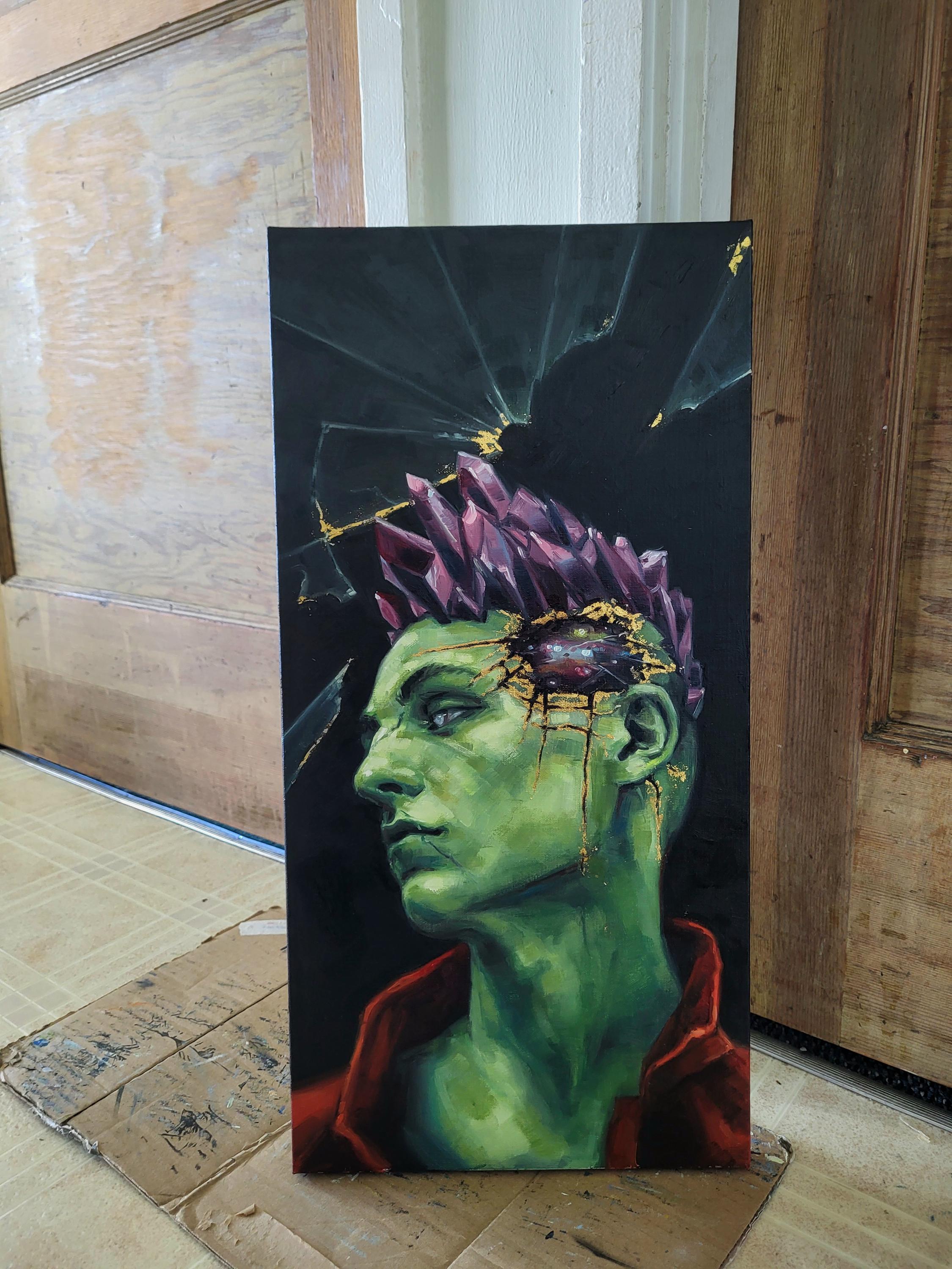 Ashton Greymoore Portrait, Critical Role Art, Gold Leaf Oil Painting - Etsy