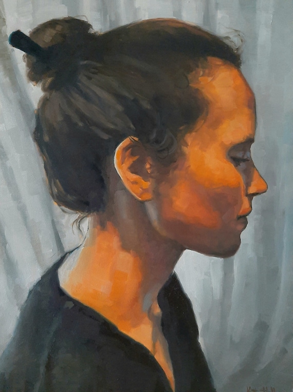 Woman Profile Painting