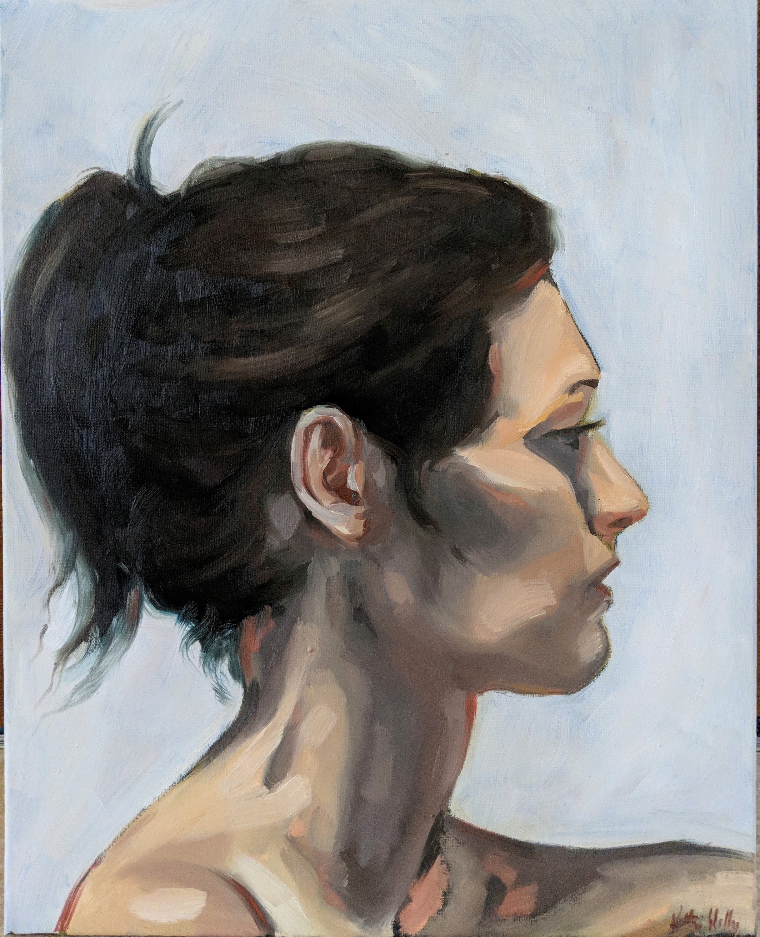 Woman Profile Painting