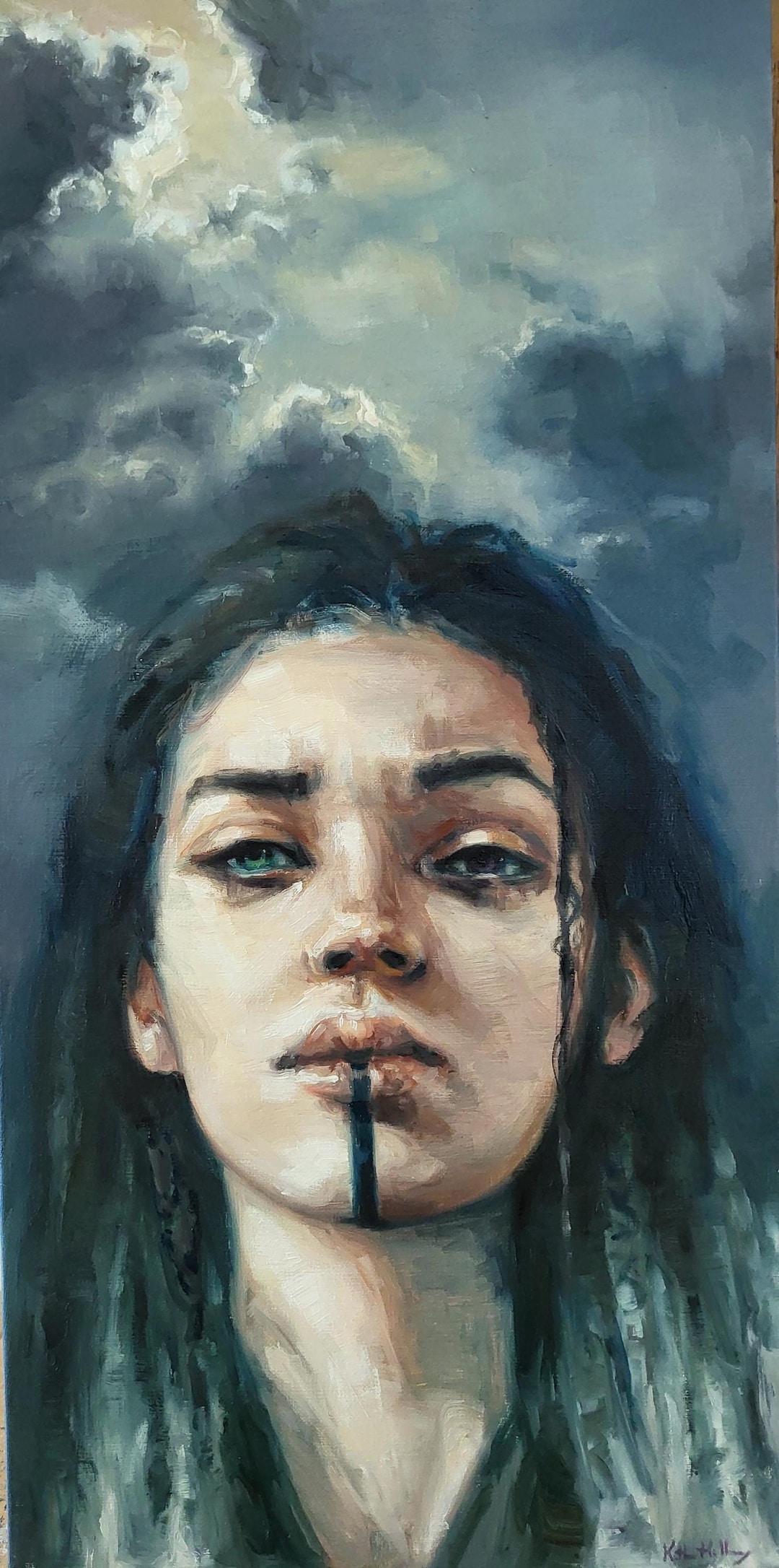 Portrait of Yasha, Original Oil Painting Critical Role Might Nein ...