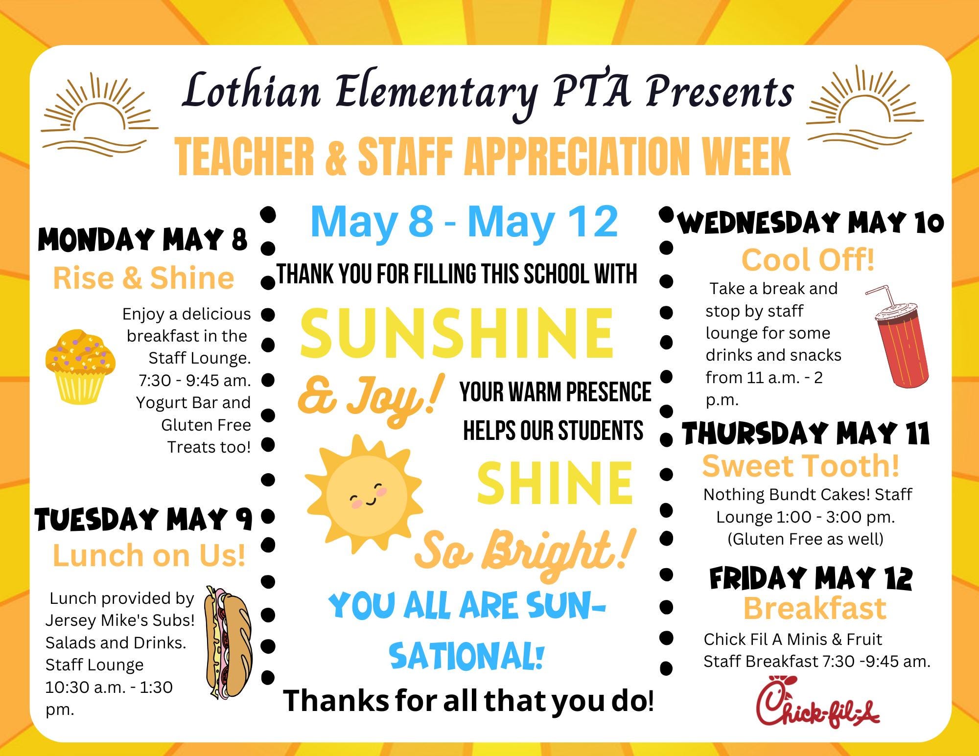 Teacher Appreciation Flyer - Etsy