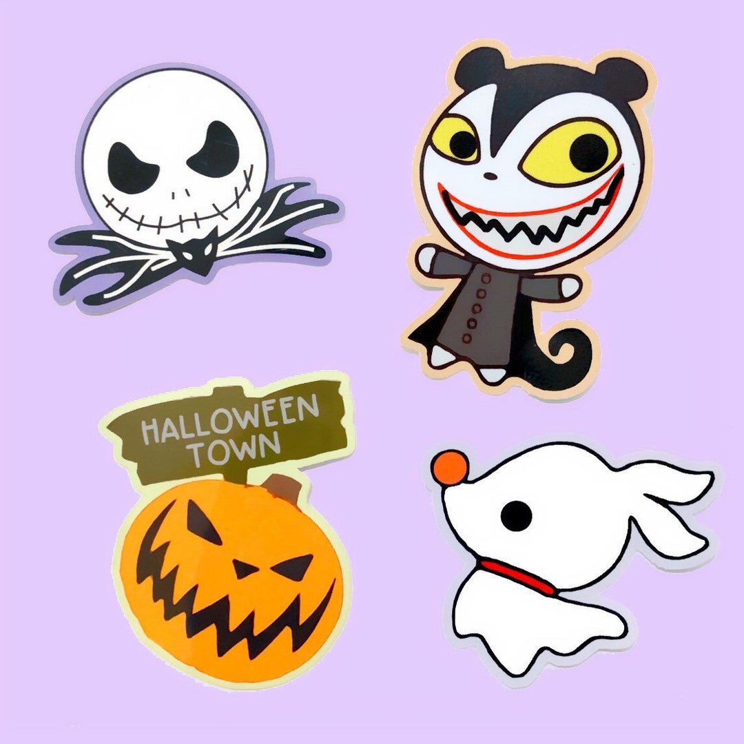 Nightmare Before Christmas Stickers | Scary Teddy Sticker | Skellington ...