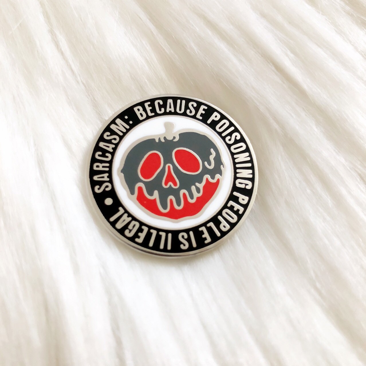 Poison Apple Enamel Pin Sarcastic Funny Pin Inspired The | Etsy