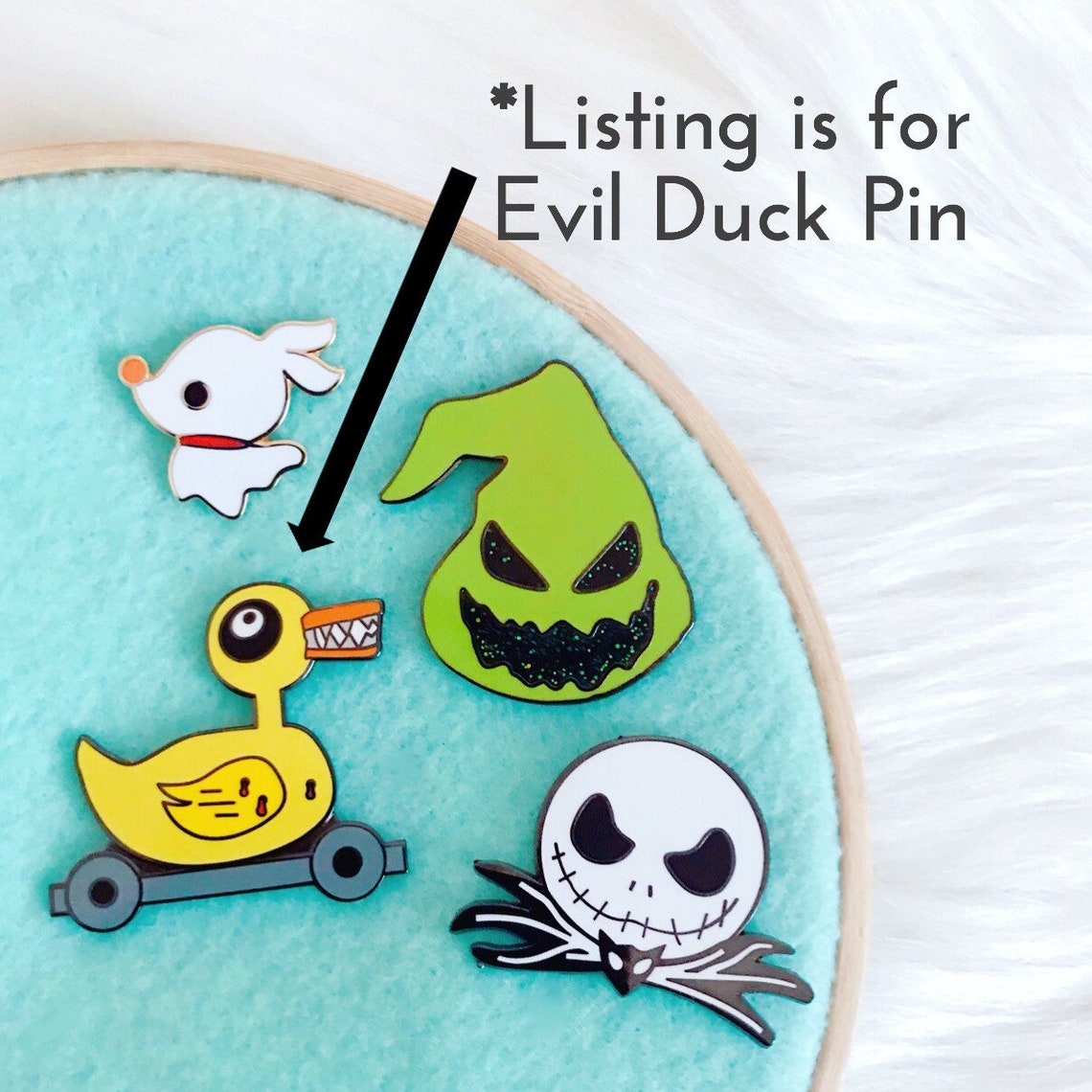Evil Duck Toy Inspired Halloweentown Toy Enamel Pin | Etsy