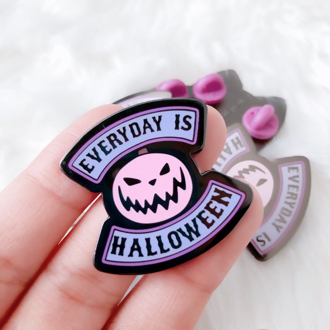 Purple Everyday is Halloween Enamel Pin | Halloween 365 Pin | Pumpkin ...