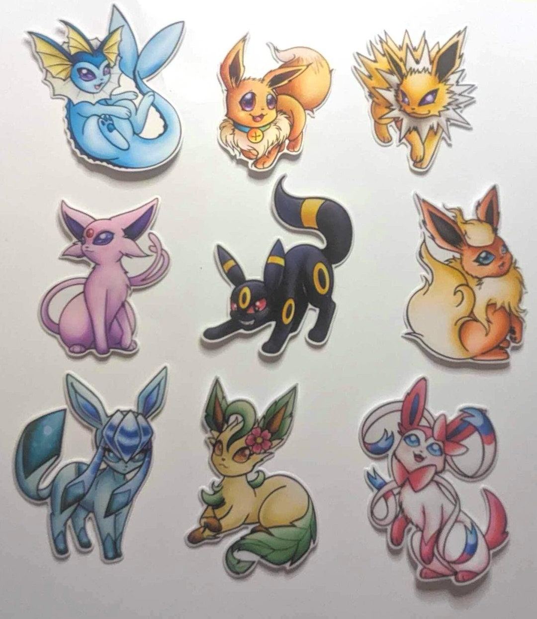 Eeveelution Stickers Waterproof, Scratchproof - Etsy