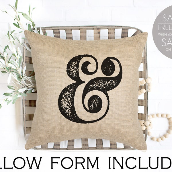 Ampersand Pillow - Etsy
