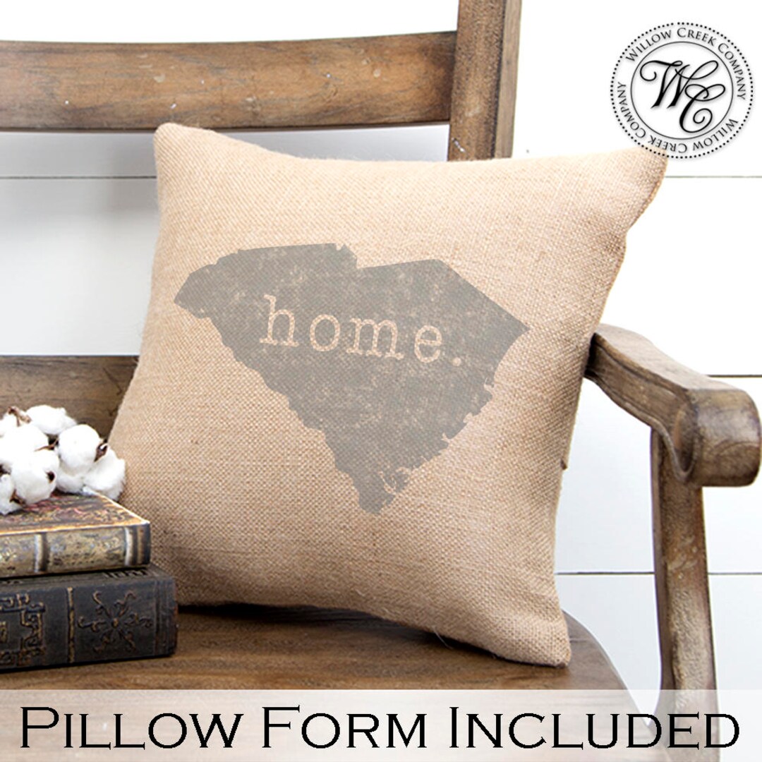 South Carolina Home Pillow, South Carolina Pillow, Home Pillow ...