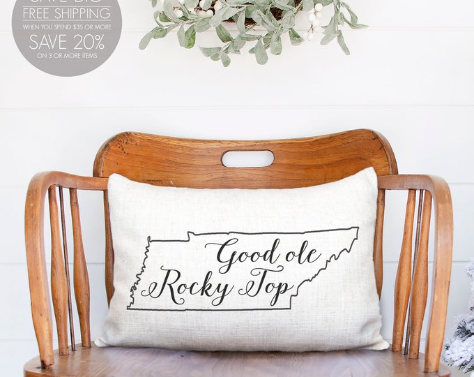 Tennessee Pennant Pillow Room Decor Gift - Etsy