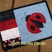 Digital PDF Pattern for Ladybug Quilted Mug Rug Snack Mat - Etsy