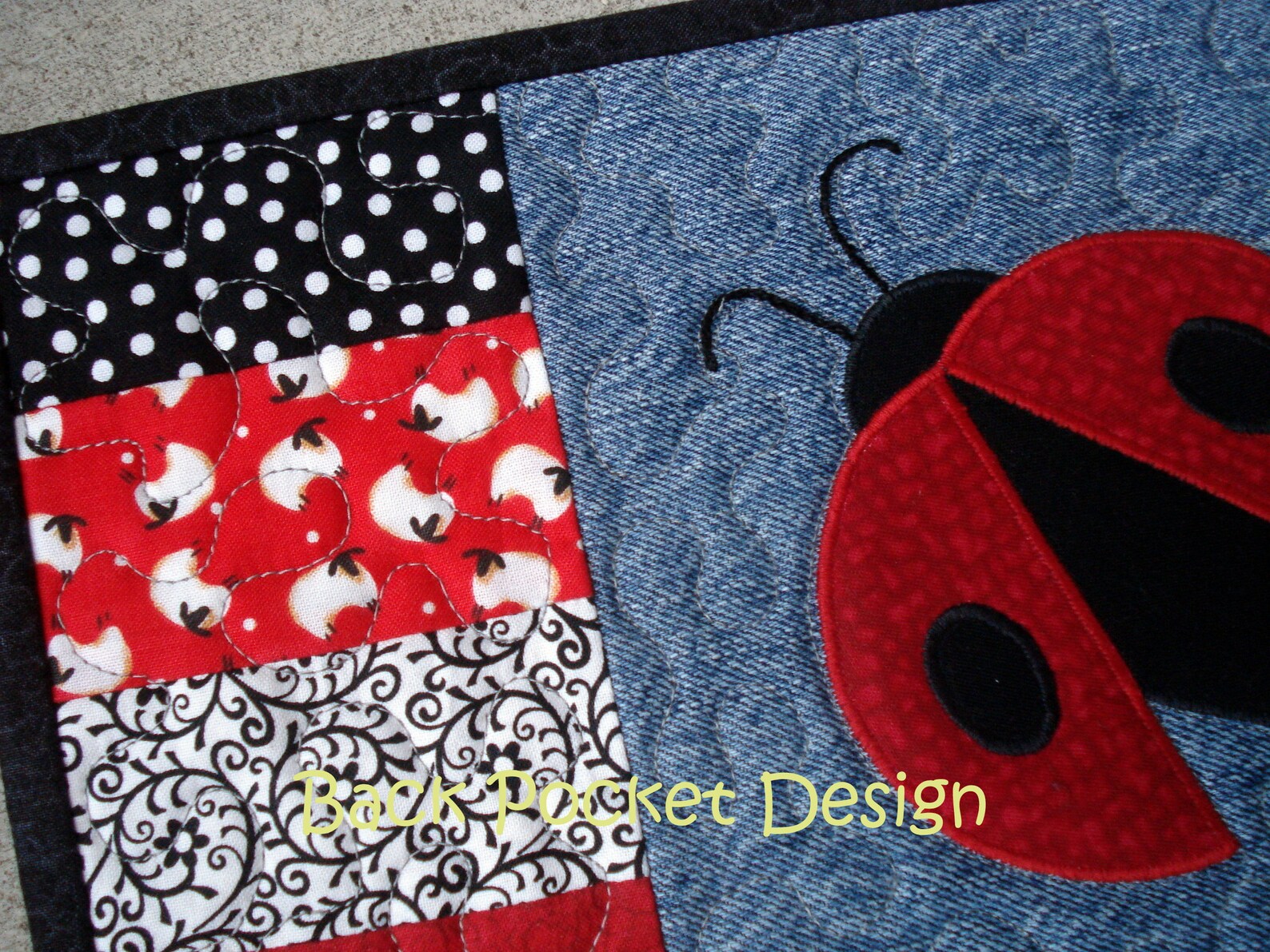 Digital PDF Pattern for Ladybug Quilted Mug Rug Snack Mat - Etsy