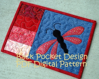 Digital PDF Pattern for Ladybug Quilted Mug Rug Snack Mat - Etsy