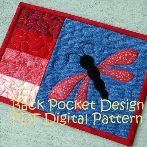 Digital PDF Pattern for Ladybug Quilted Mug Rug Snack Mat - Etsy