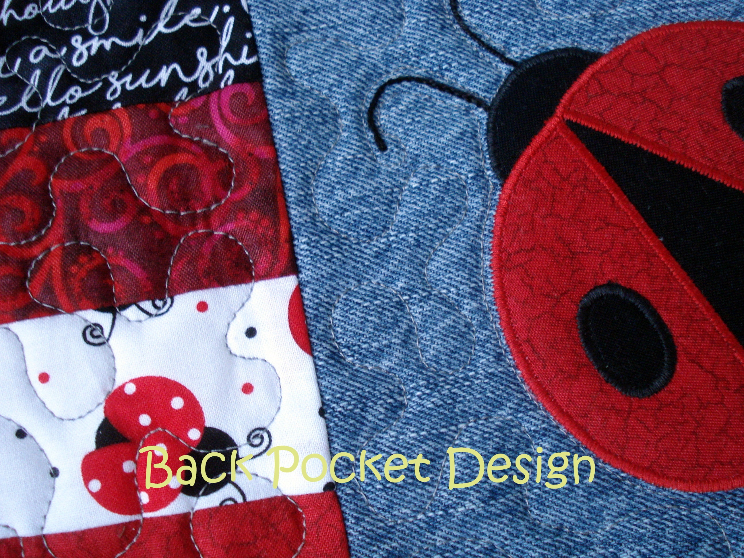 Paper Pattern for Ladybug Quilted Mug Rug Snack Mat | Etsy