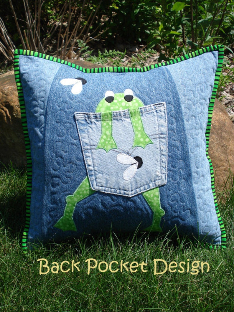 Pattern for Hungry Frog 2nd Edition Quilted Pillow Made With - Etsy